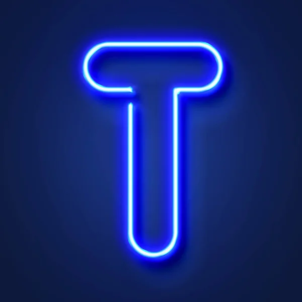 Letter K realistic glowing blue neon letter against a blue backg Stock ...
