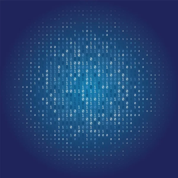 Binary code digital technology background made with zeros and on Stock ...