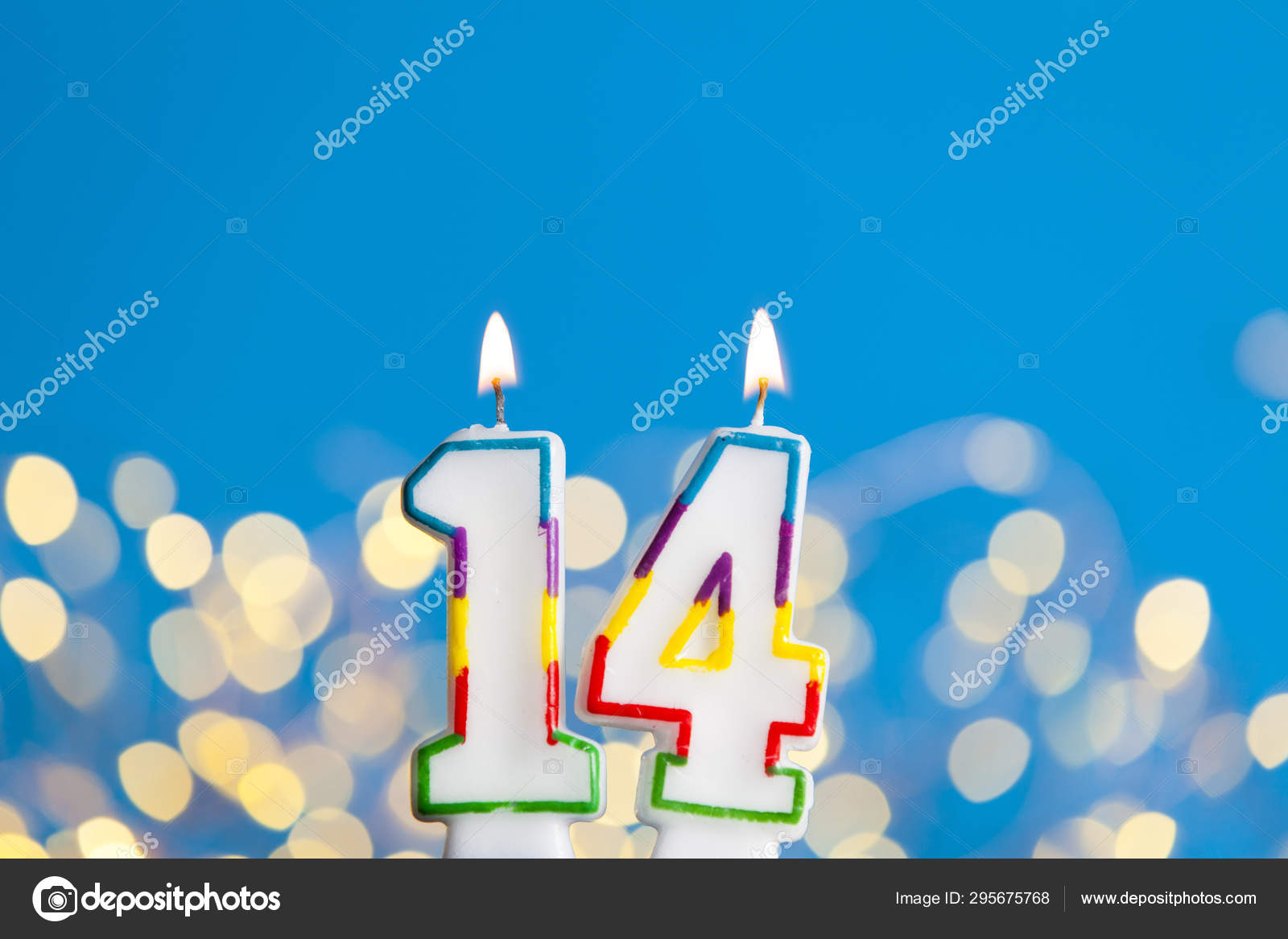 Number 14 Candles