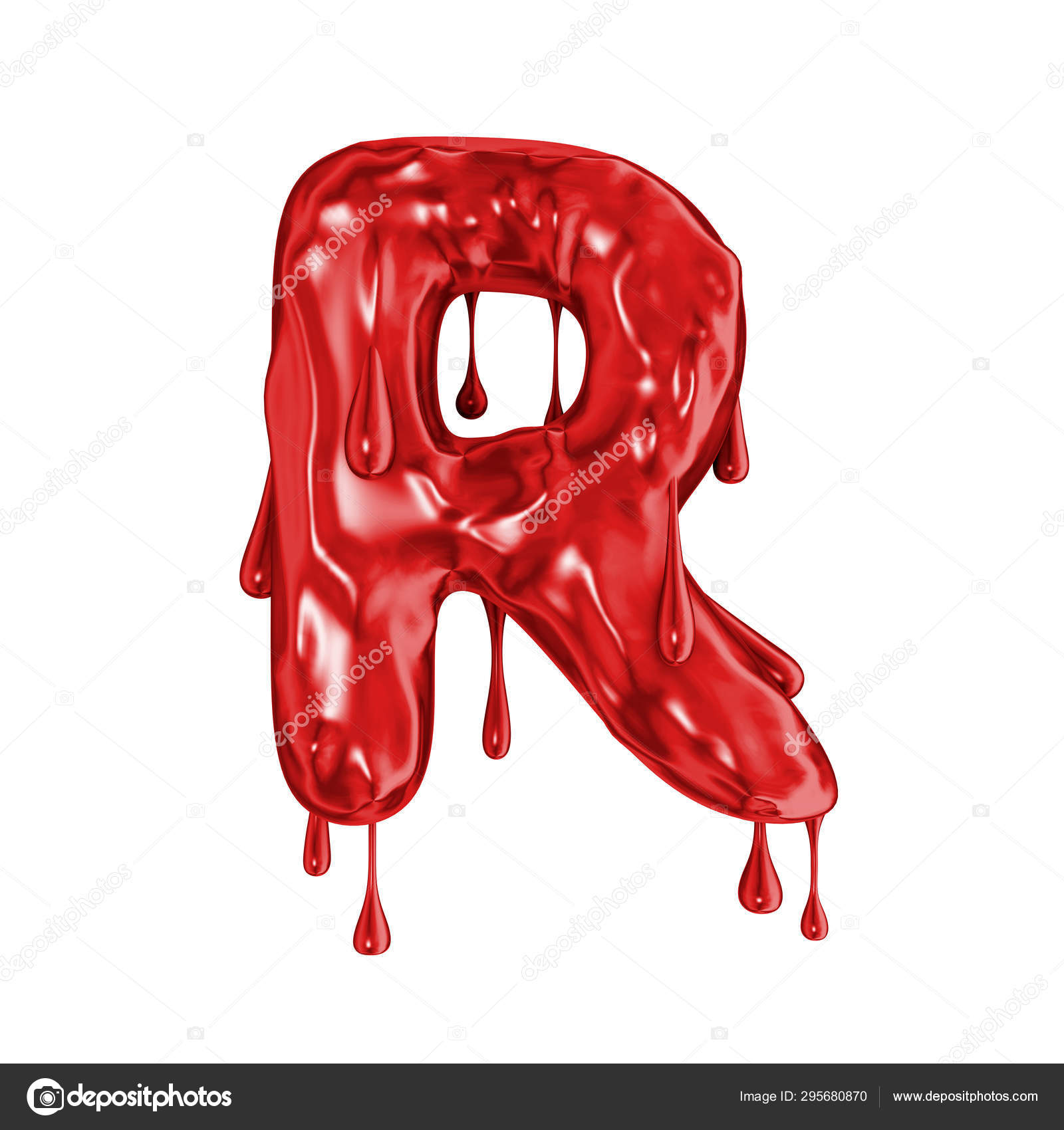 Blood font halloween horror letter R ⬇ Stock Photo, Image by ...