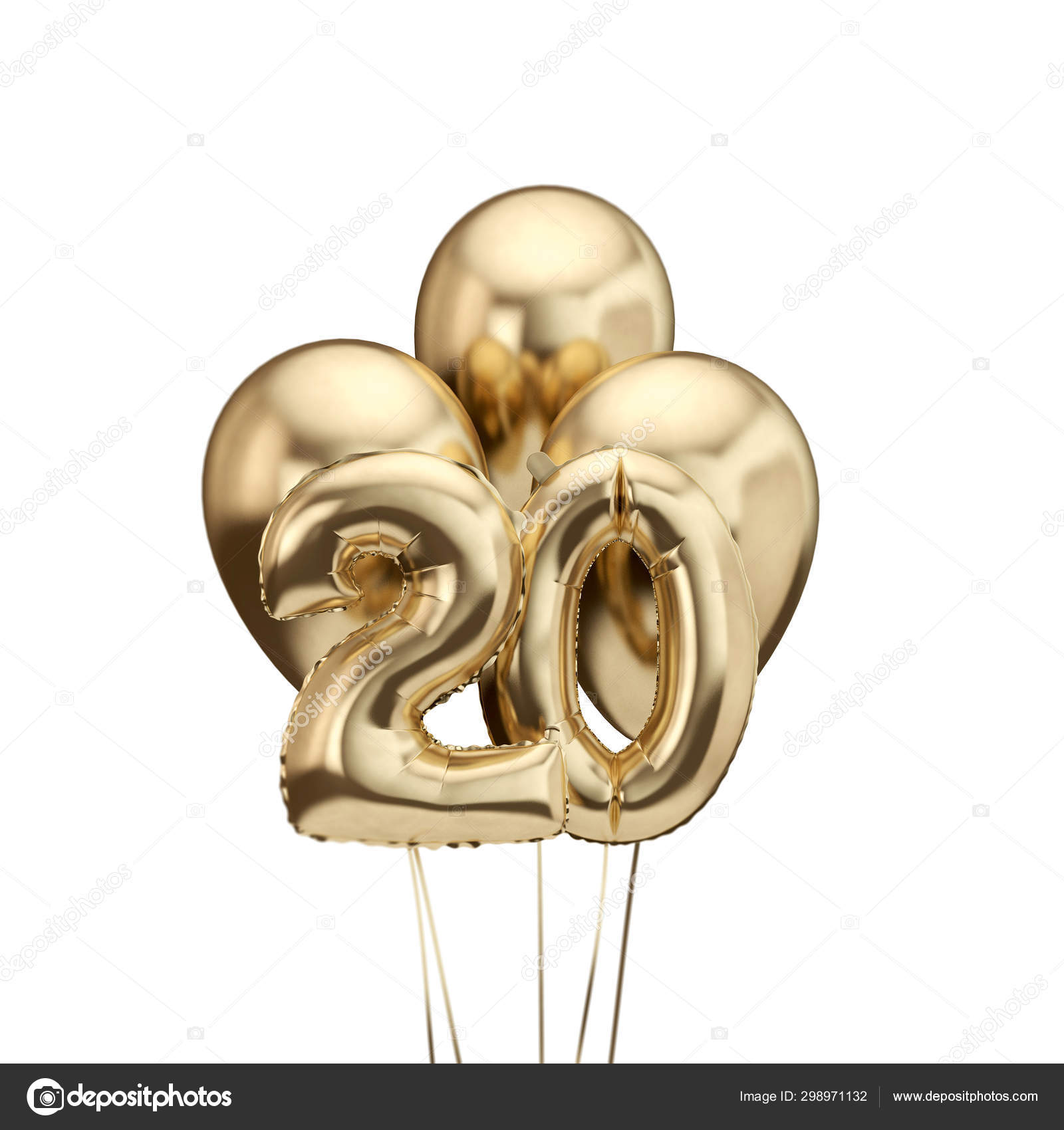 Happy 20th Birthday Balloons