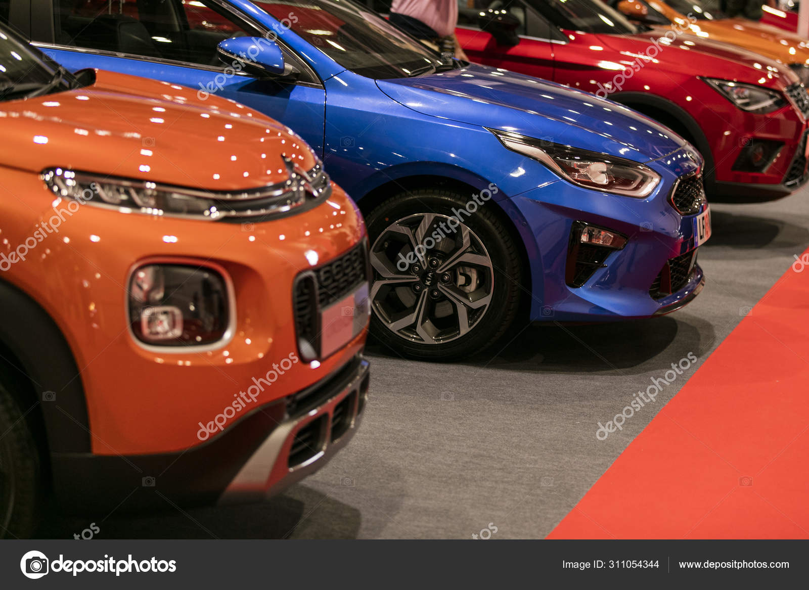LONDON, UK - MAY 18th 2018: A line of cars at the confused.com L ...