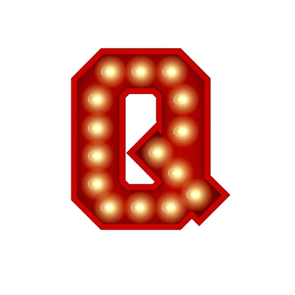 Letras de teatro de cine vintage. Letra U Renderina 3D — Foto de stock ...