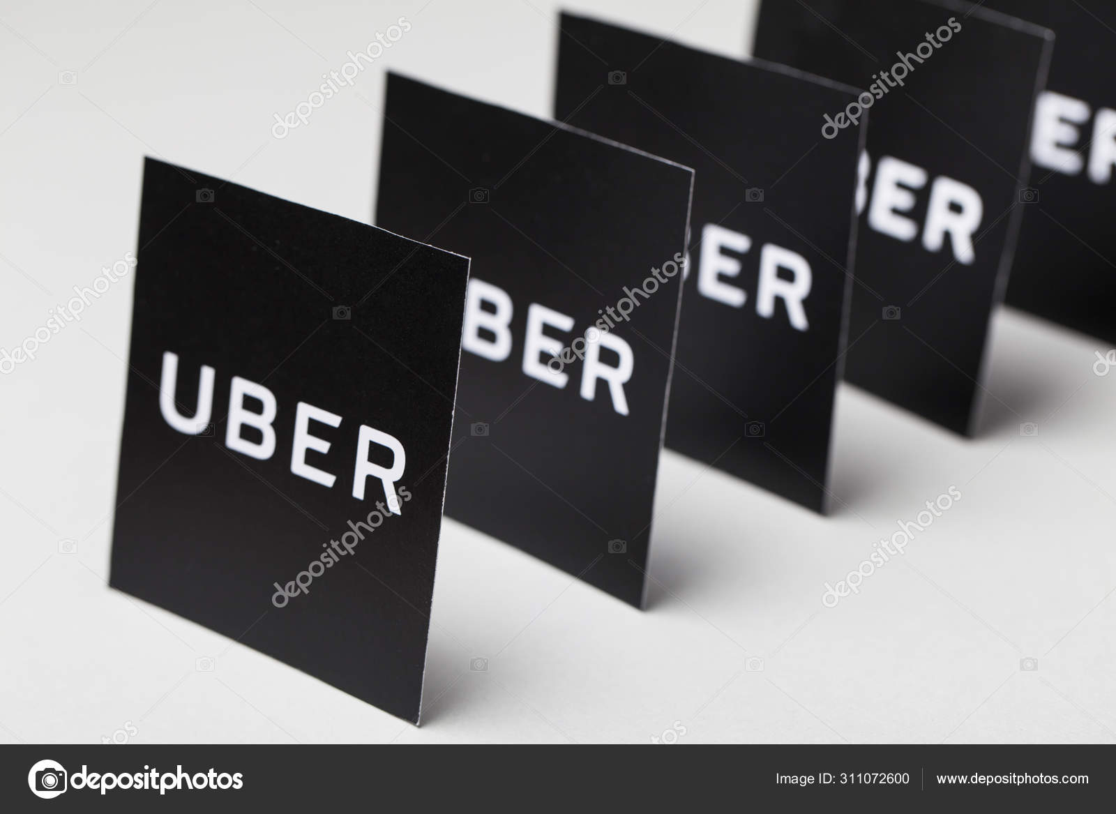 London, UK - MARCH 23rd 2017: A photograph of the Uber logo. Ube ...