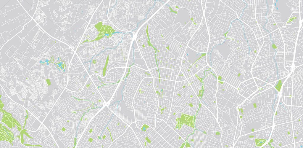 Mapa urbano de Randburg, Sudáfrica. Vector de stock por ...