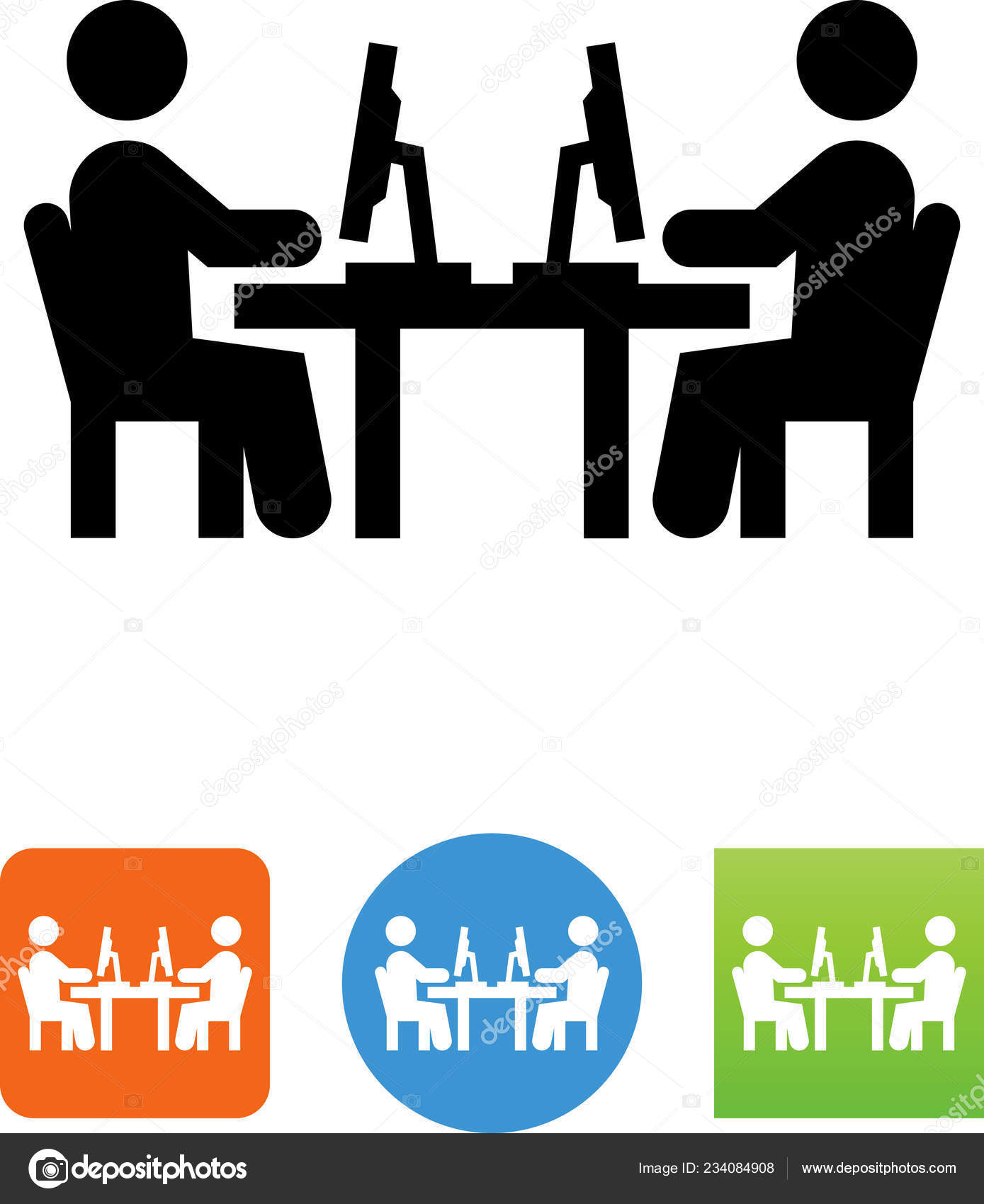 Person On Computer Icon