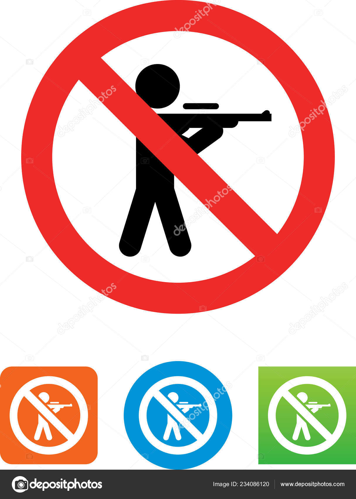 No Hunting Symbol
