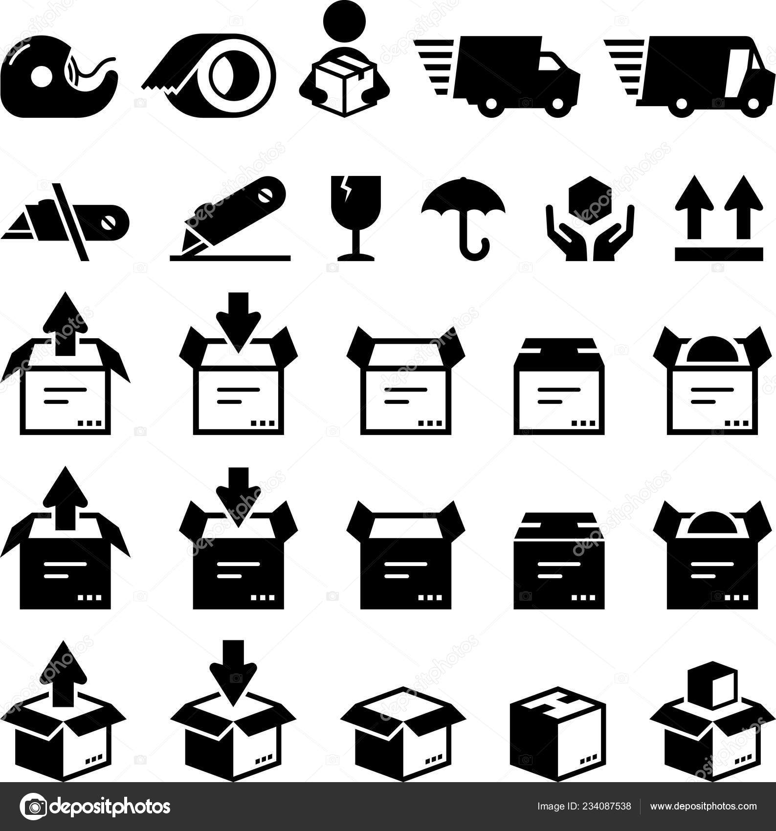 Shipping Box Icons