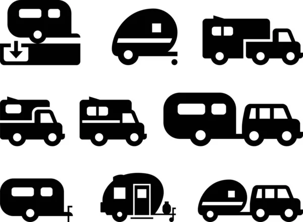 Camper van pictogram Stock Photos, Royalty Free Camper van pictogram ...
