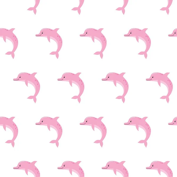 Pink dolphins Vector Art Stock Images | Depositphotos