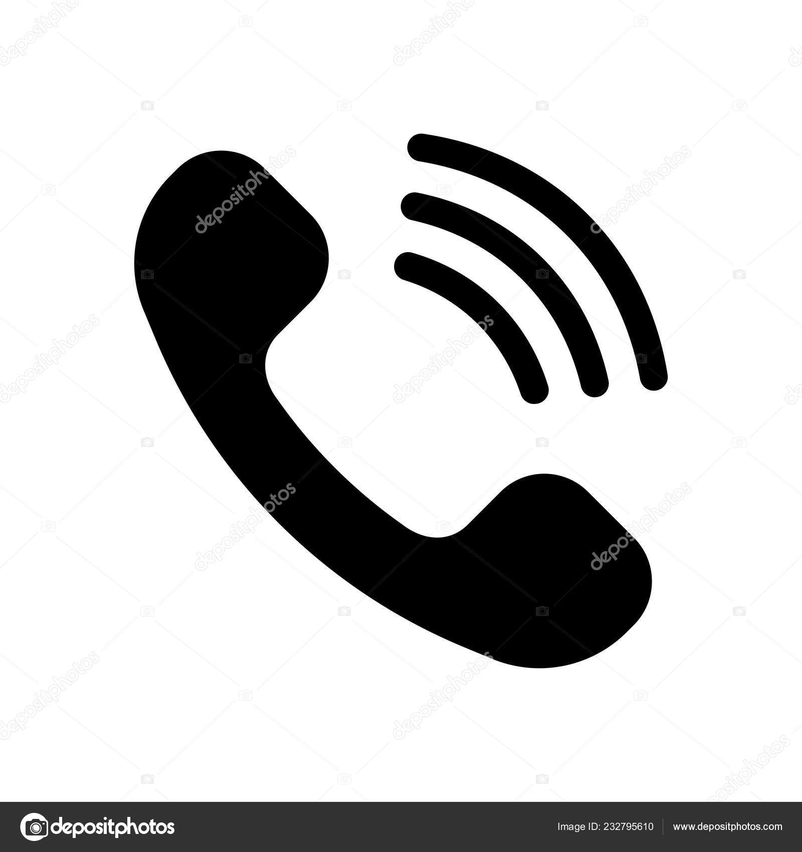 Icono Del Teléfono Sonando Símbolo Retro Vector de stock #232795610 de ...
