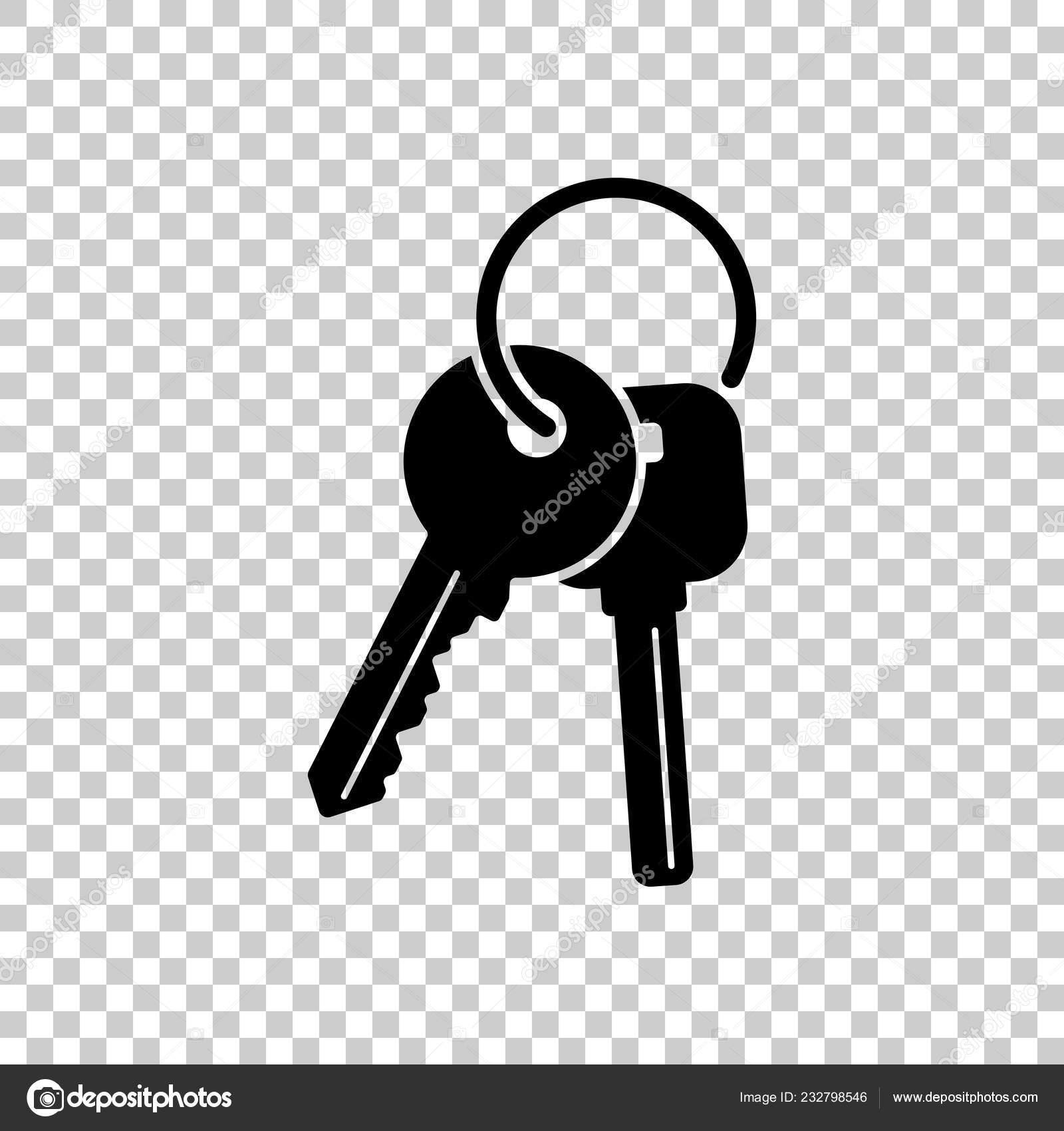 Keys Ring Icon Black Icon Transparent Background Stock Vector by ©fokas ...