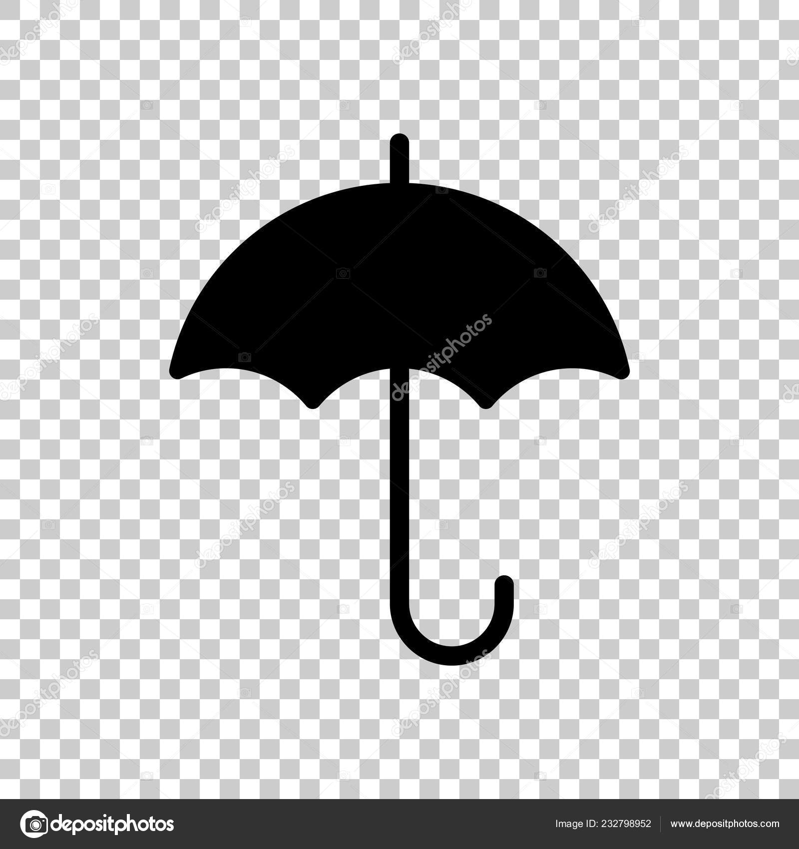 Umbrella Icon Black Icon Transparent Background Stock Vector by ©fokas ...