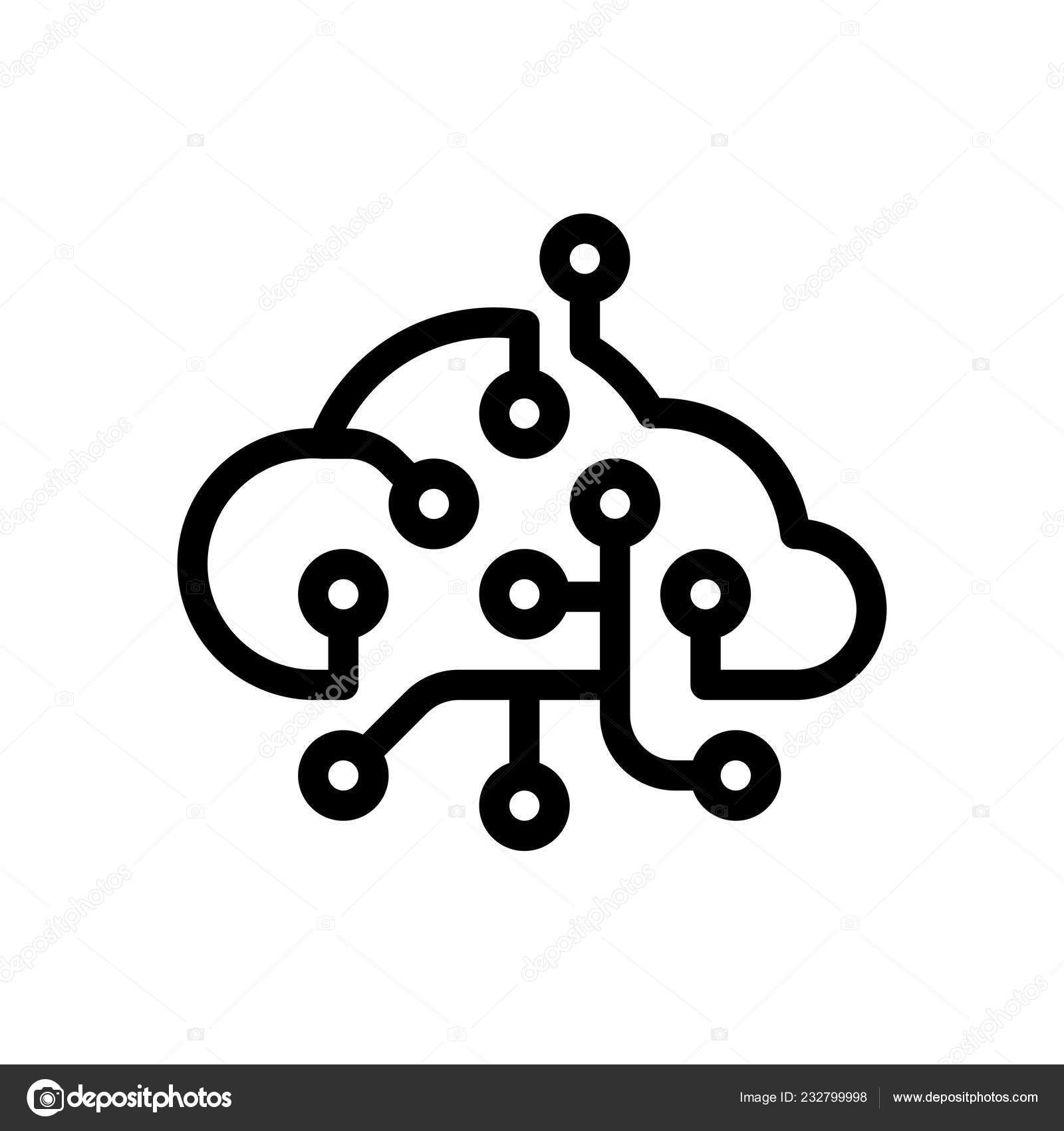 Cloud Data Center Icon