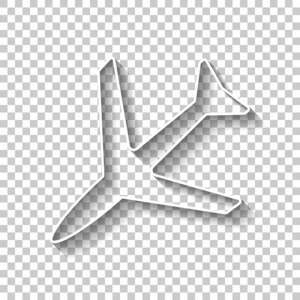 White Plane Icon