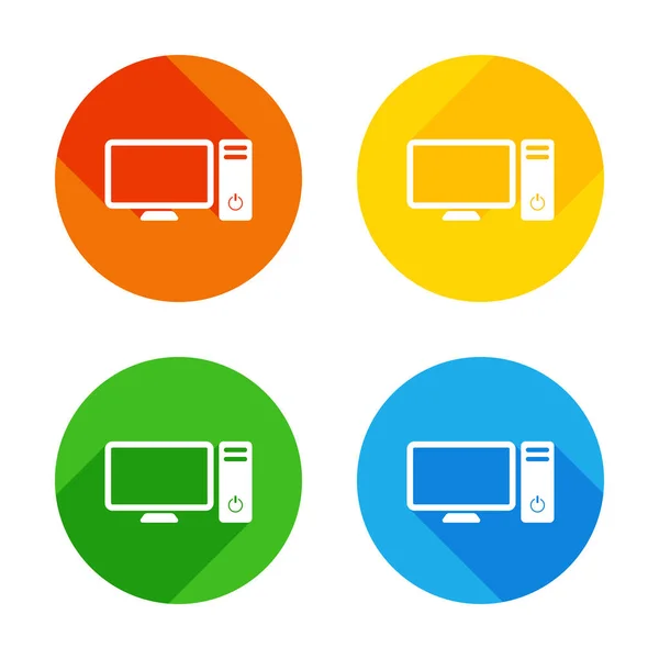 Personal Computer System Unit Monitor Keyboard Mouse Set Neon Sign ...