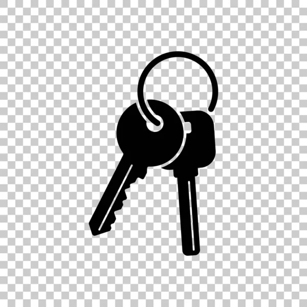 Keys Ring Icon Colorful Logo Concept Soft Shadow Dark Background Stock ...