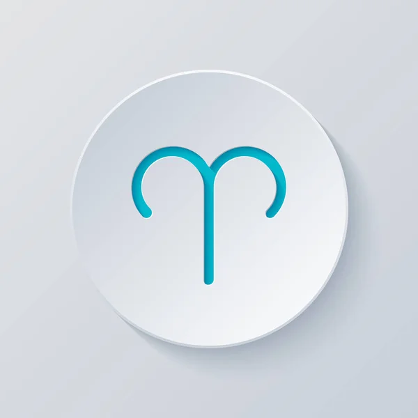 Astrological Sign Aries Simple Icon White Object Camera Autofocus Dark ...