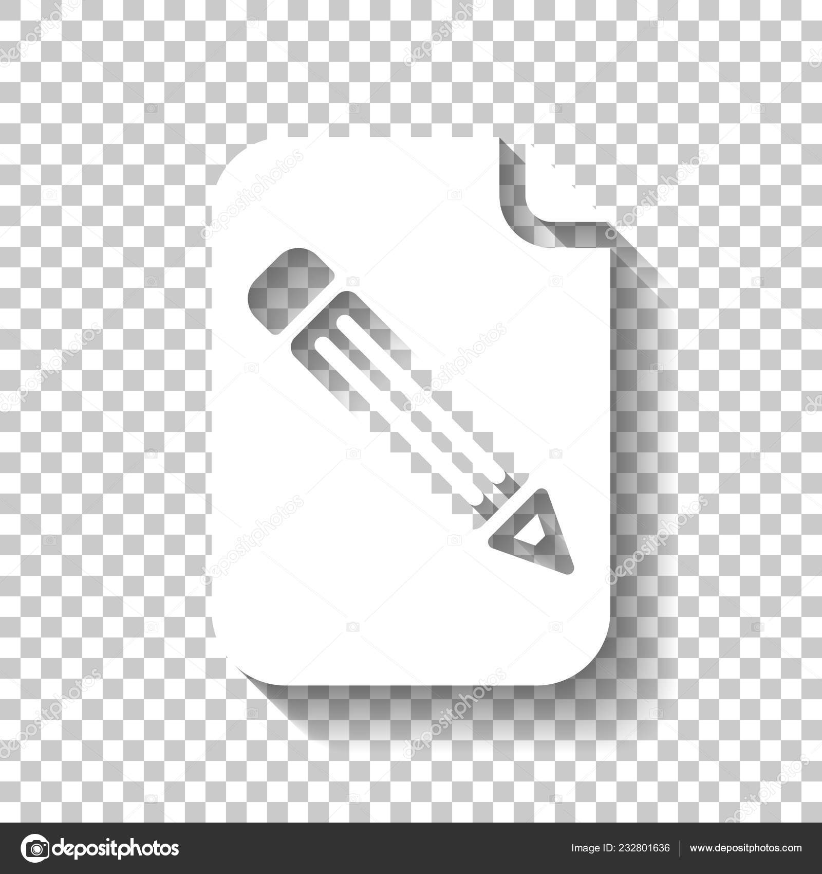 White Pencil Icon