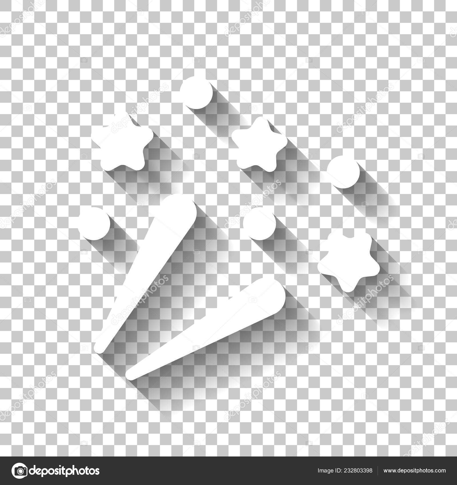 Fireworks Stars Celebration Icon White Icon Shadow Transparent ...