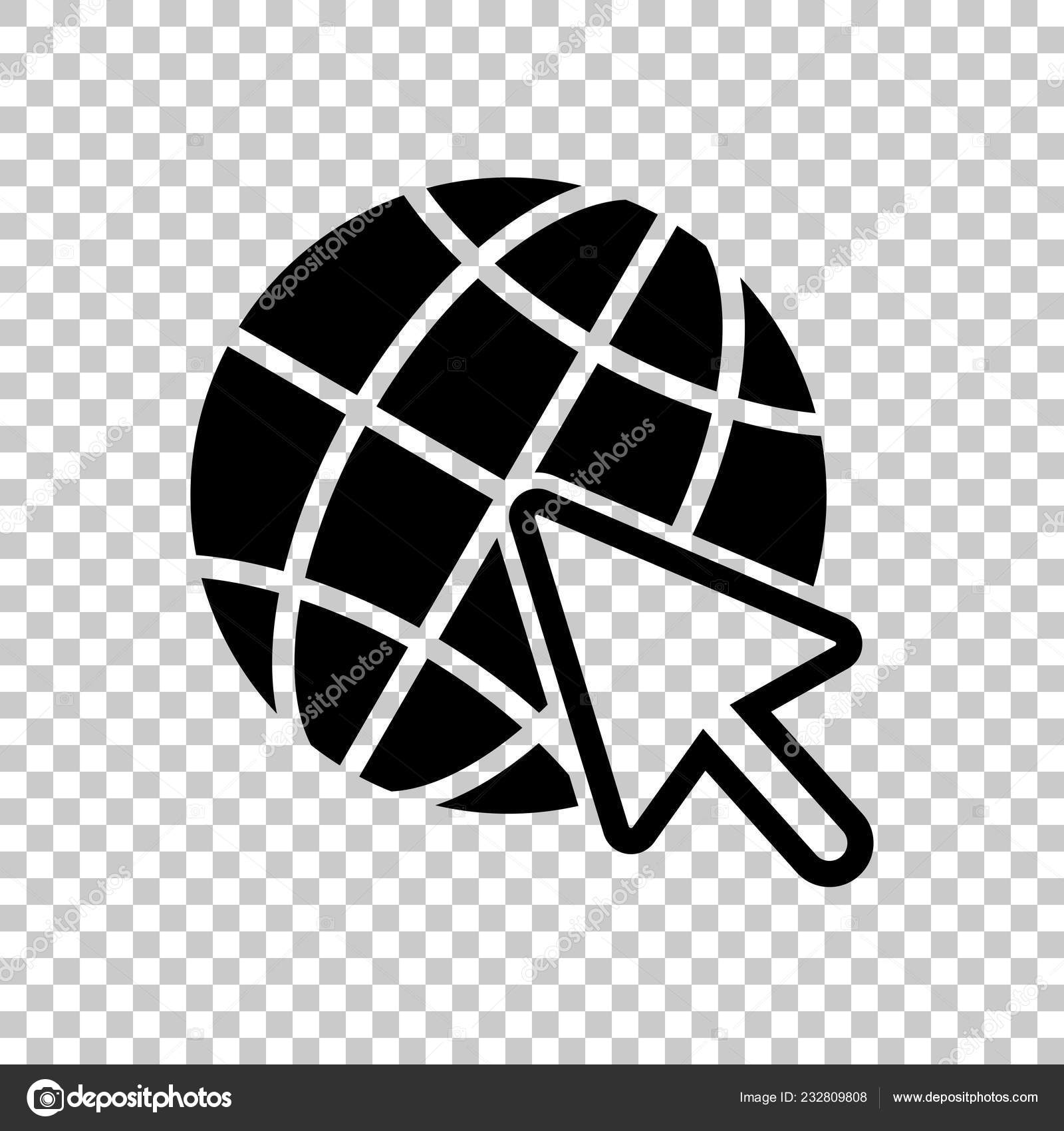 Globe Arrow Icon Transparent Background — Stock Vector © fokas.pokas ...