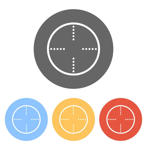 Simple Target Icon Colorful Logo Concept Simple Shadow White Different ...