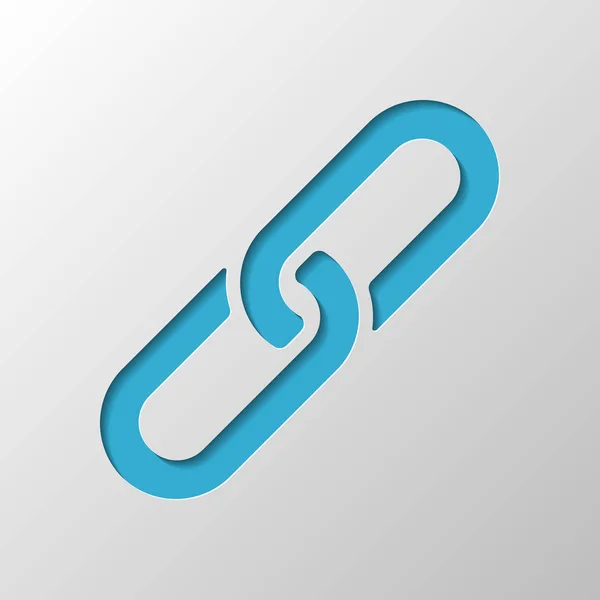 Link Icon Hyperlink Chain Symbol Simple Icon White Outline Sign Stock ...