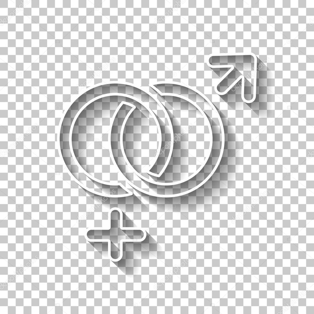 Vettoriale stockSimbolo Genere Simbolo Lineare Semplice Icona Uomini ...