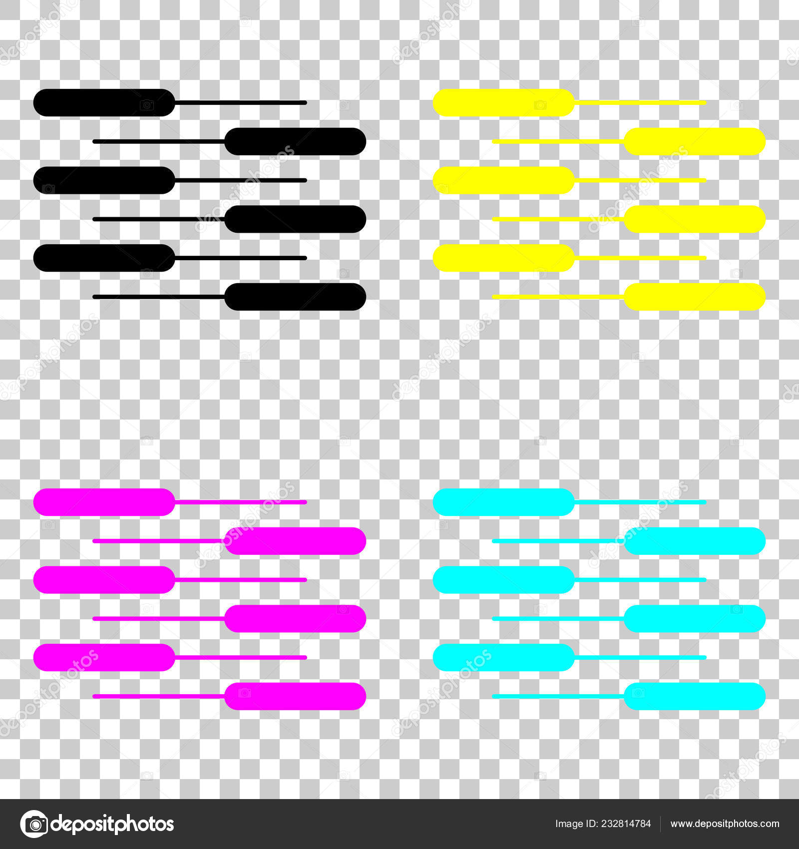 Double Piano Keyboard Icon Duet Competition Vertical View Colored Set ...