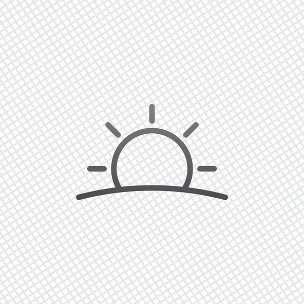Sunrise Icon Linear Thin Outline Transparent Background Stock Vector ...