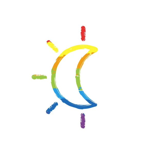 Childhood rainbow logo imágenes de stock de arte vectorial | Depositphotos