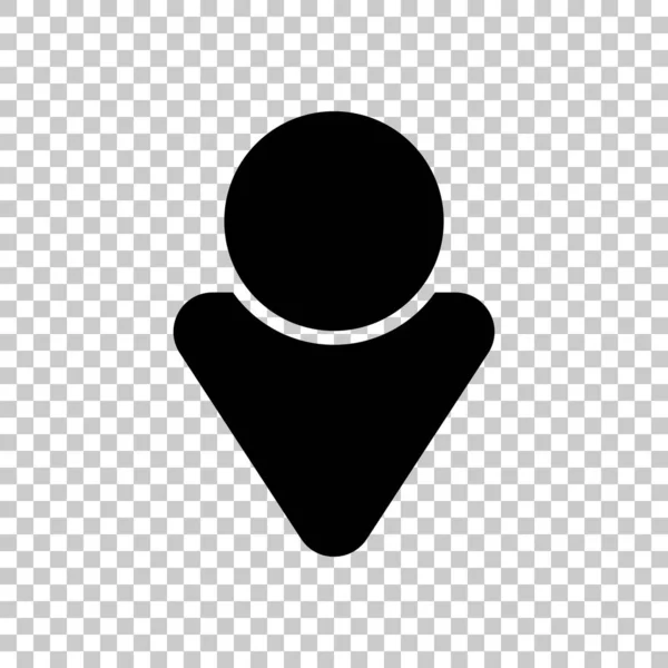Background: simple human outline | Simple Person Icon Linear Symbol ...