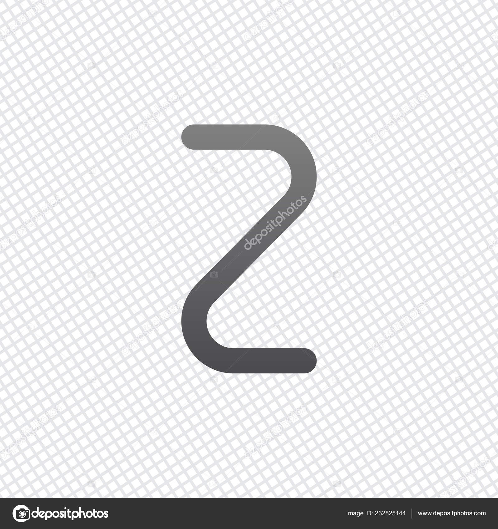 Number Two Numeral Simple Letter Grid Background Stock Vector Image by ...