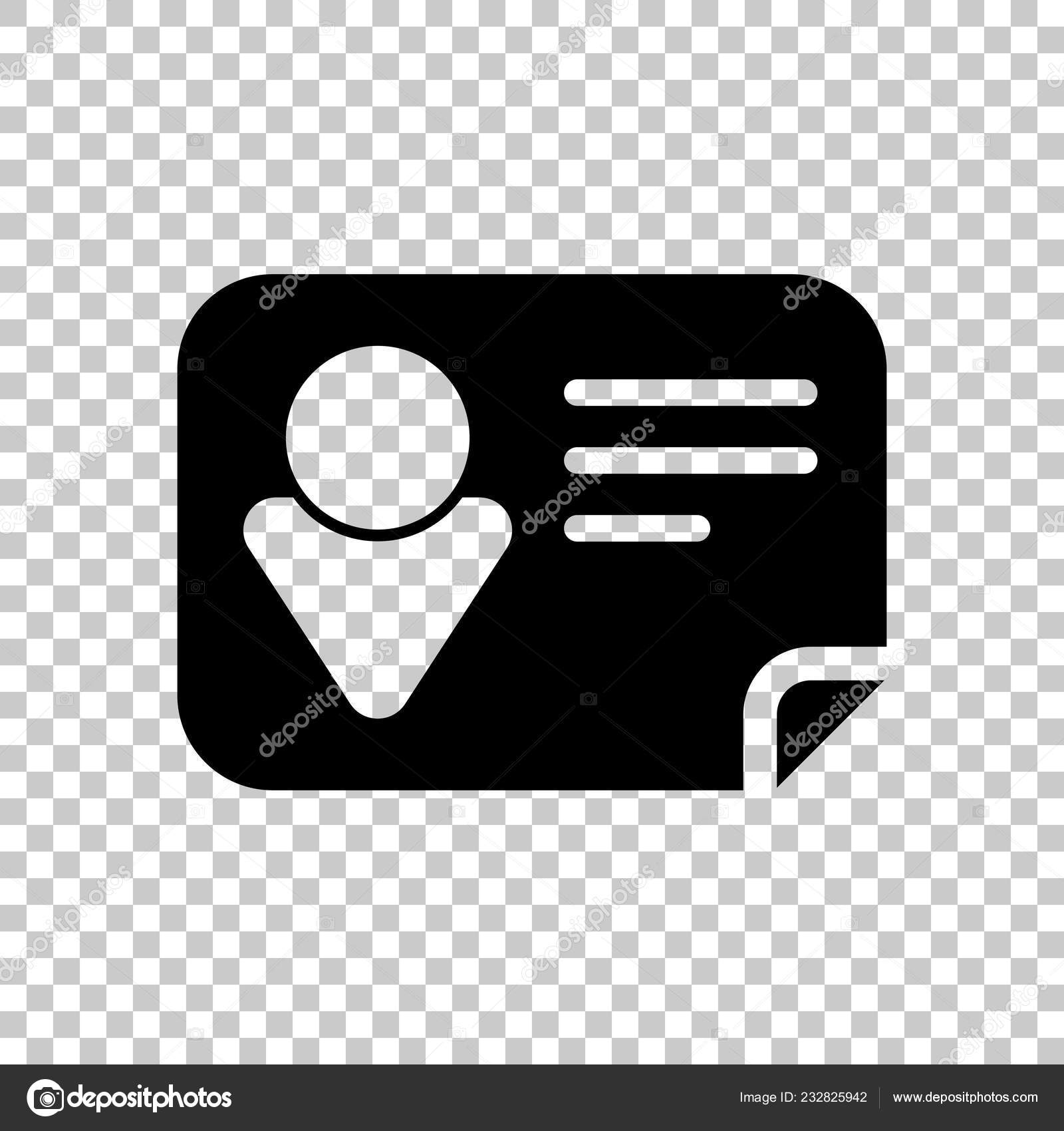 Identification Card Icon Transparent Background Black Object Stock ...