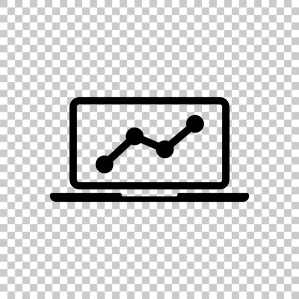 Gráfico Financeiro Crescer Ícone Branco Com Sombra Fundo Transparente ...