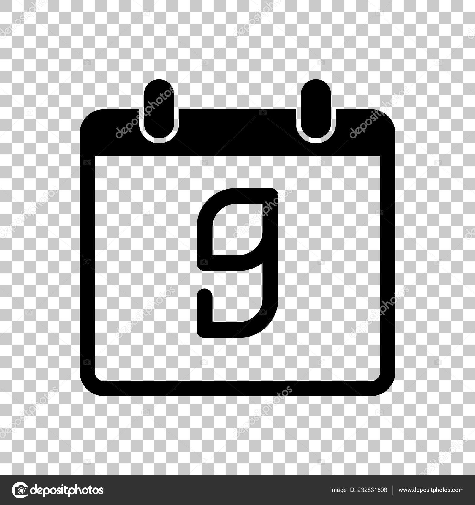 Calendar Day Simple Icon Transparent Background Stock Vector Image by ...