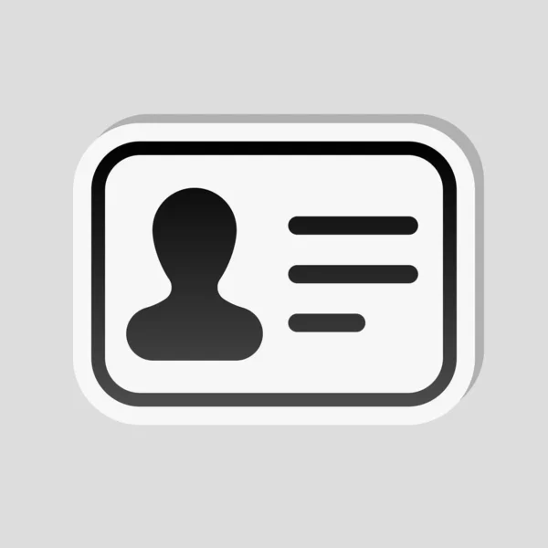 Identification Card Icon Profile Rainbow Color Dark Background Stock ...