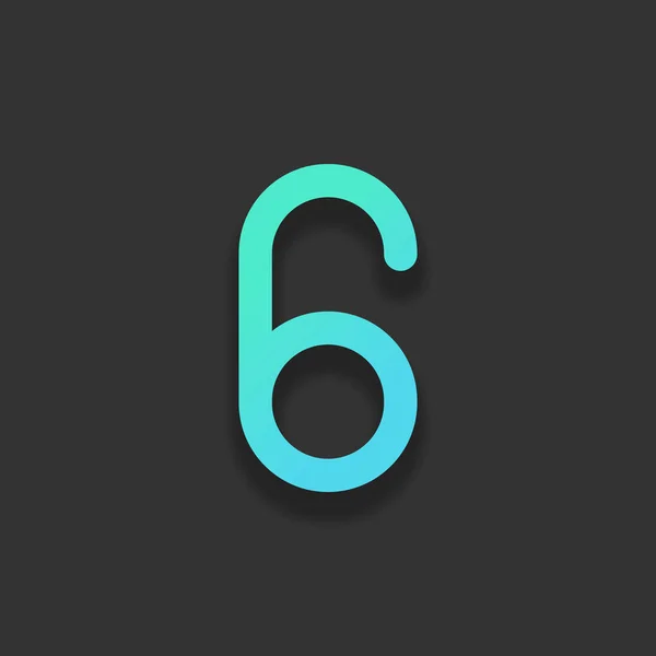 Number Eight Numeral Simple Letter Flat White Icon Colored Circles ...