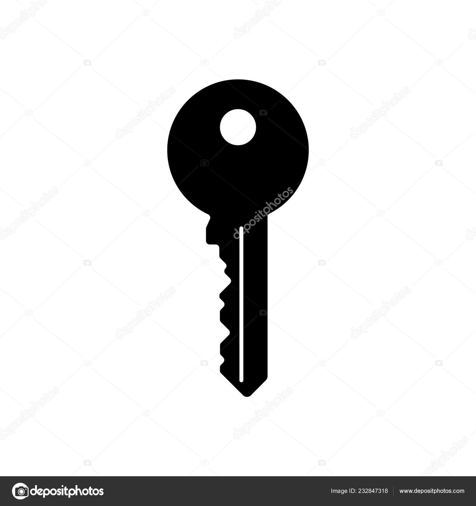 Key Icon Black Icon White Background Stock Vector Image by ©fokas.pokas ...