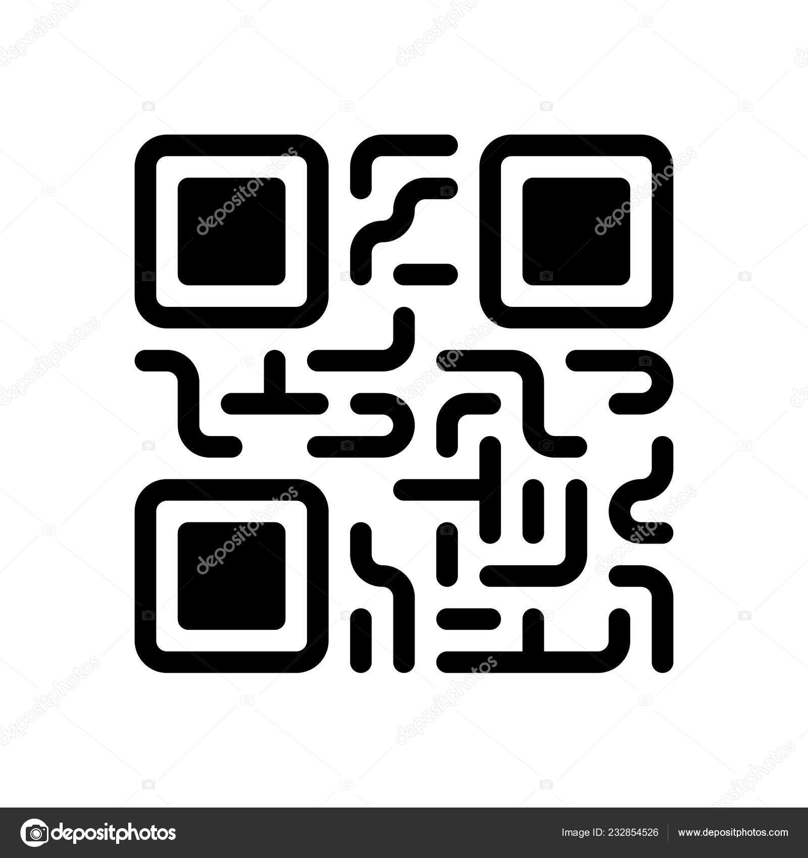 Code Technology Icon Black White Background Stock Vector Image by ...
