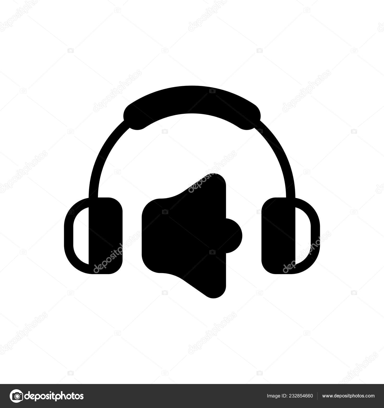 Headphones Volume Level Max Volume Level Simple Icon Stock Vector Image ...