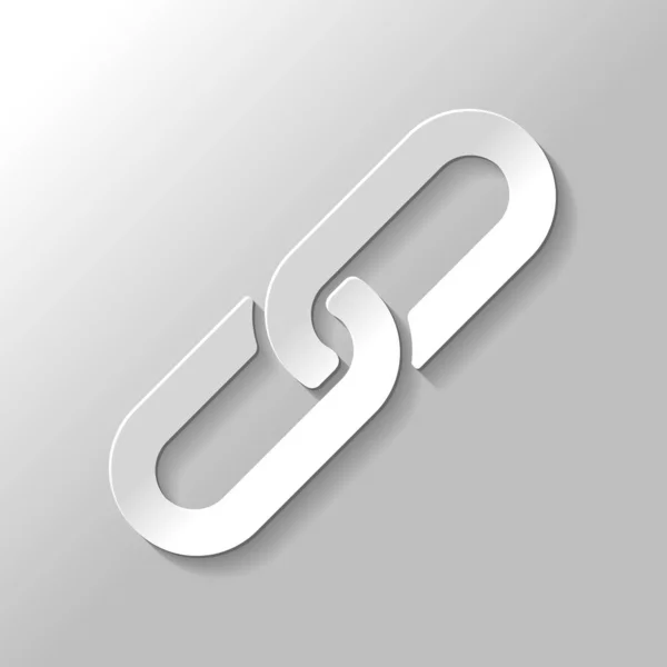 Link Icon Hyperlink Chain Symbol Simple Icon White Outline Sign Stock ...