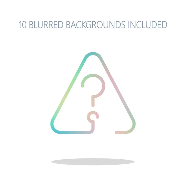 Man Woman Warning Triangle Sign Pedestrians Linear Icon Thin Outline ...