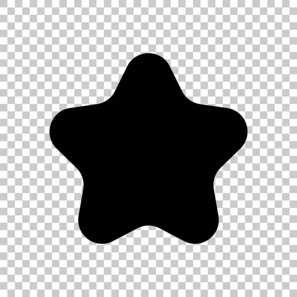 Star Icon Black Icon Transparent Background Stock Vector by ©fokas ...
