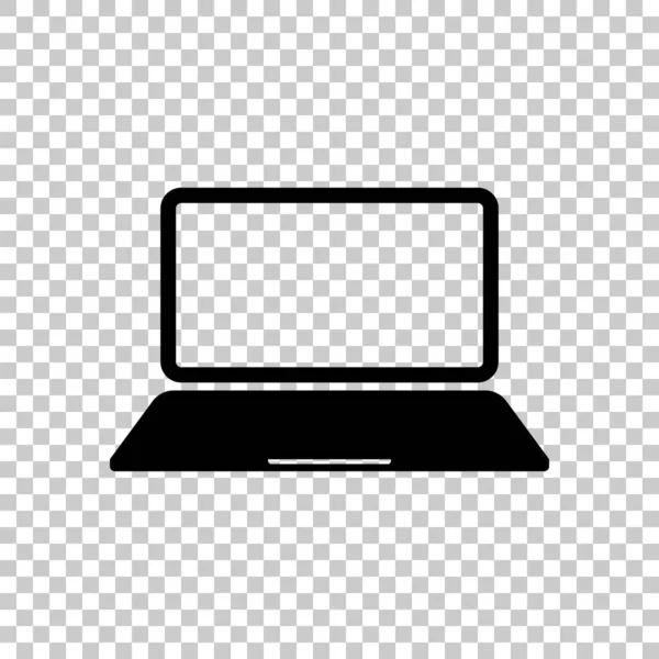 Laptop Notebook Computer Icon White Icon Shadow Transparent Background ...