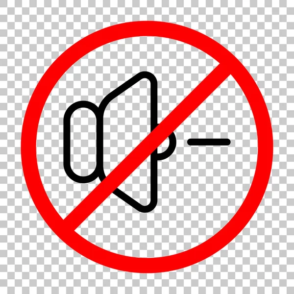 Volume Icon Allowed Black Object Red Warning Sign Transparent ...
