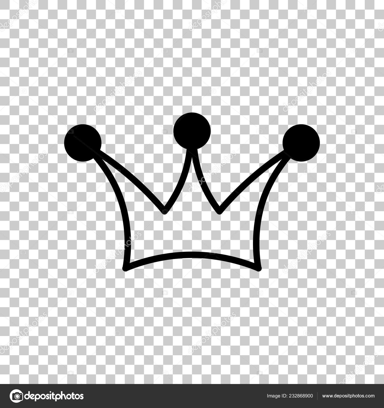 Crown Icon Black Icon Transparent Background Stock Vector by ©fokas ...