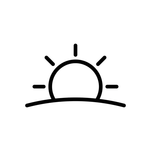 Sunrise Icon Linear Thin Outline Grid Background Stock Vector by ©fokas ...