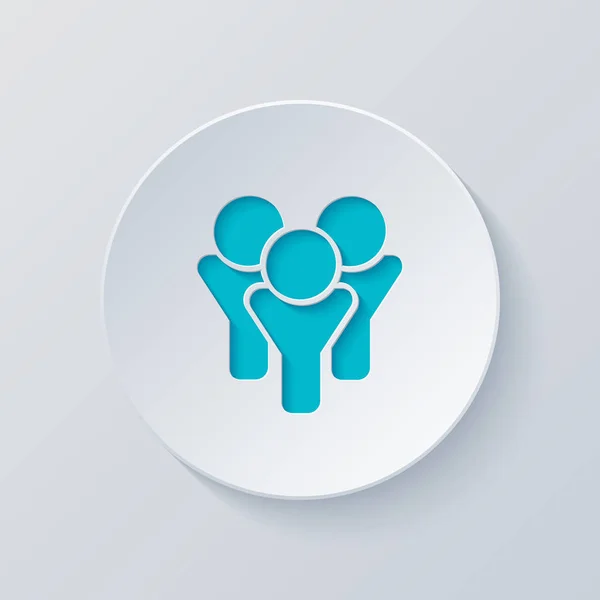 Team Group Icon Colorful Logo Concept Soft Shadow Dark Background Stock ...