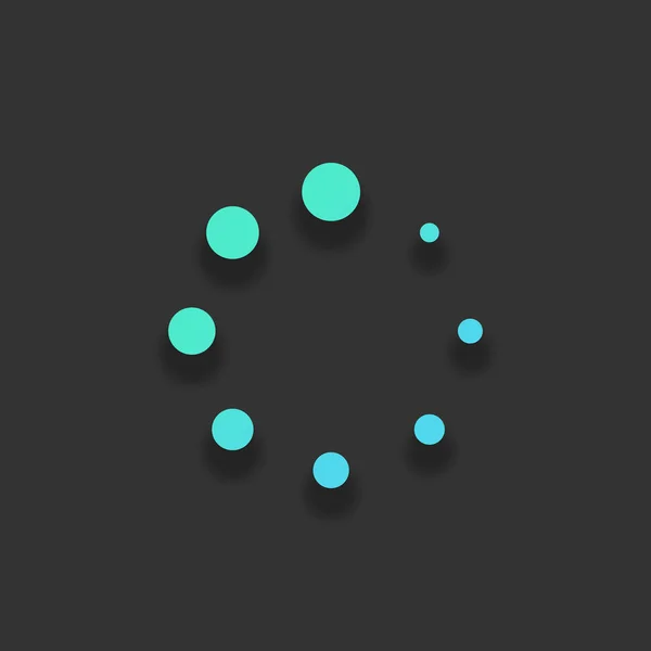 Simple Loading Symbol Paper Design Cutted Symbol Pitted Style Stock ...